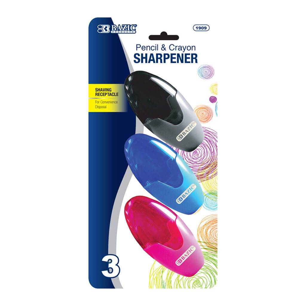 Bazic Xtreme Oval Sharpener 3-Pack – Computer World St. Lucia Ltd ...