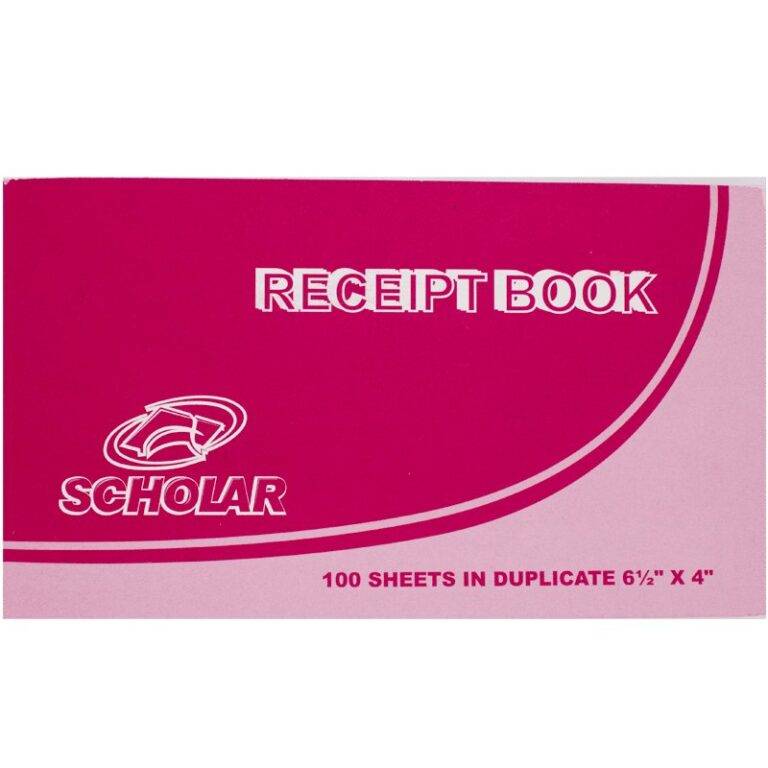 Scholar Receipt Book – Available in 50 and 100 Pages for Accurate ...